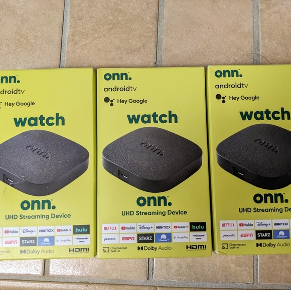 Onn | Other | Onn Android Tv 4k Google Voice Streaming Box Disney Hulu ...